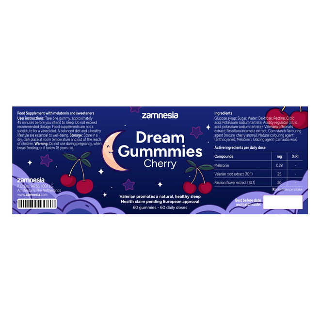 Buy Dream Gummies | Cherry Flavour | Relax Naturally